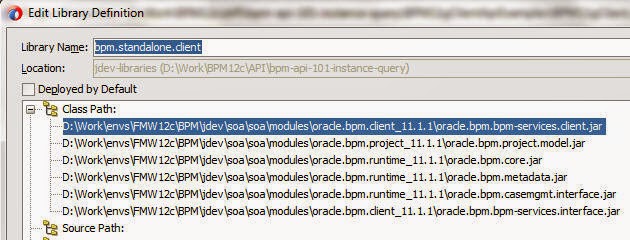 Ipaas Oracle Cloud 346 Getting The Bpm 11g Api Examples Running On