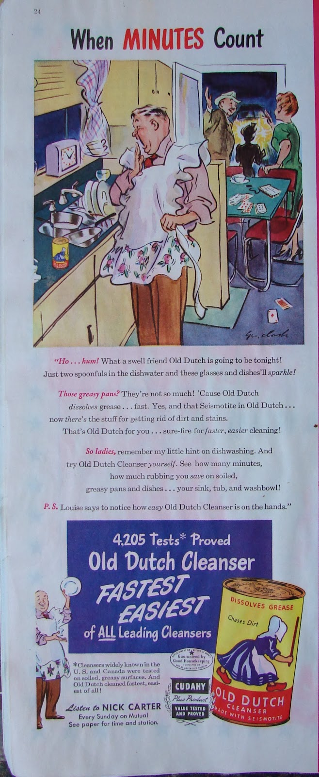 Color My World: Old Dutch Cleanser Vintage Ad