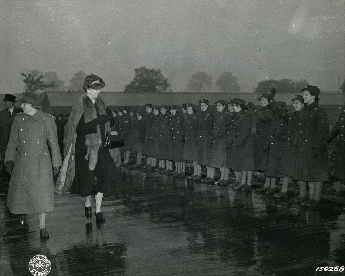 1942. Eleanor Roosevelt Visits Wartime England
