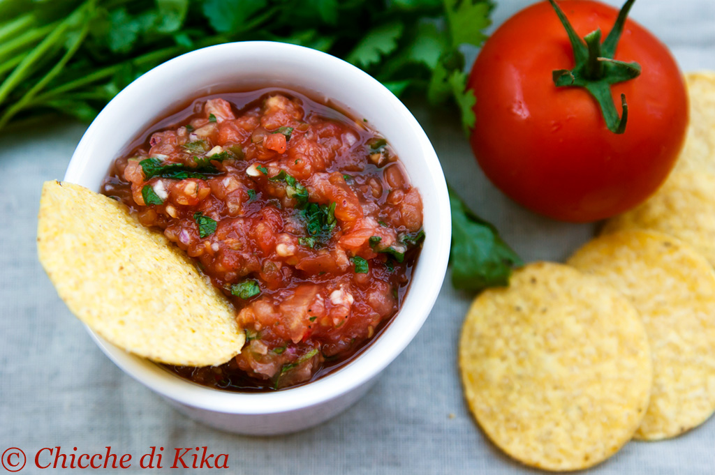 Salsa di pomodoro piccante messicana e arrivederci