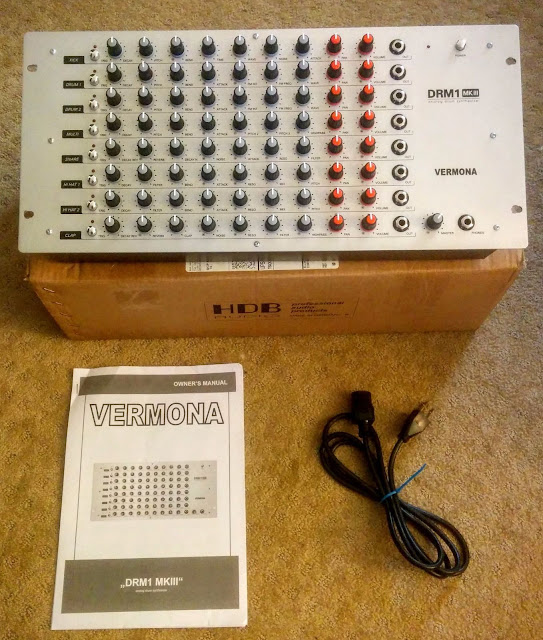 MATRIXSYNTH: Vermona DRM1 MKIII Analog Drum Synthesizer SN D 06558