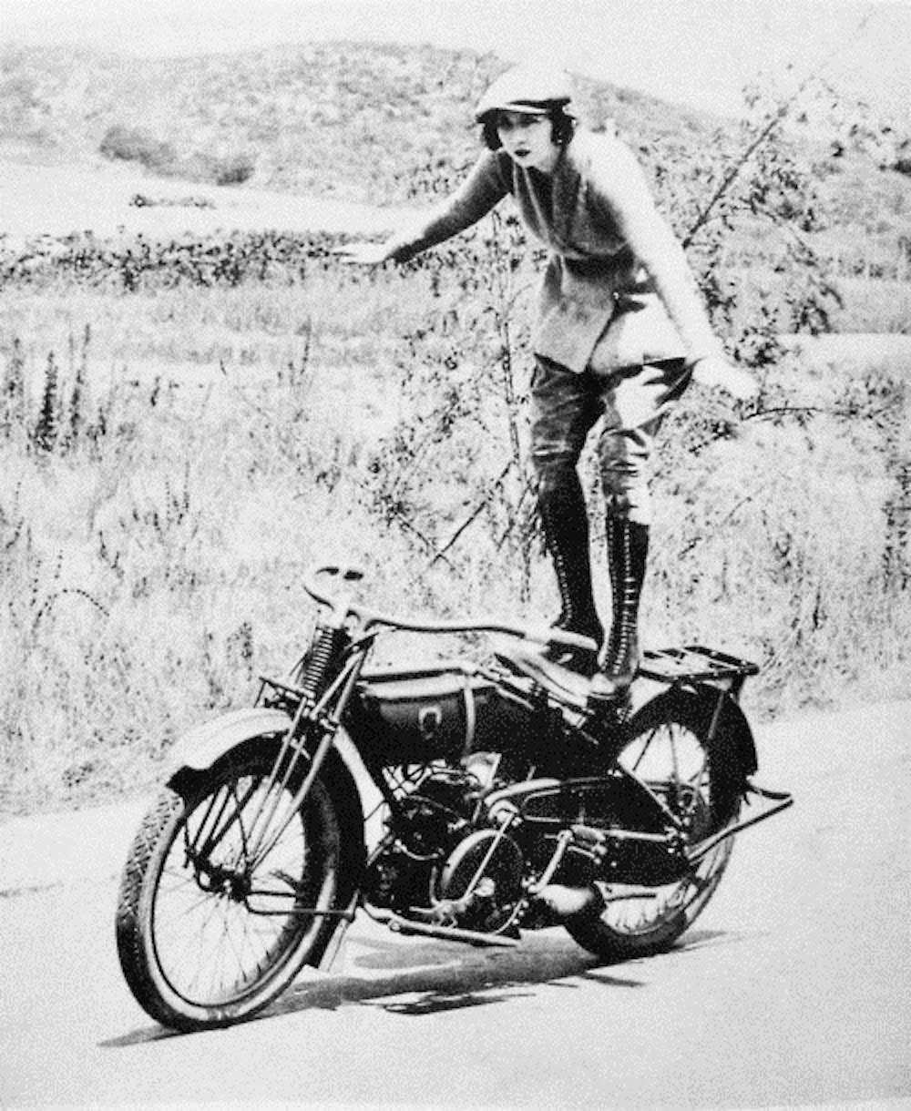 Amazing Vintage Photos Of Female Motorcycle Stunt Riders ~ Vintage Everyday