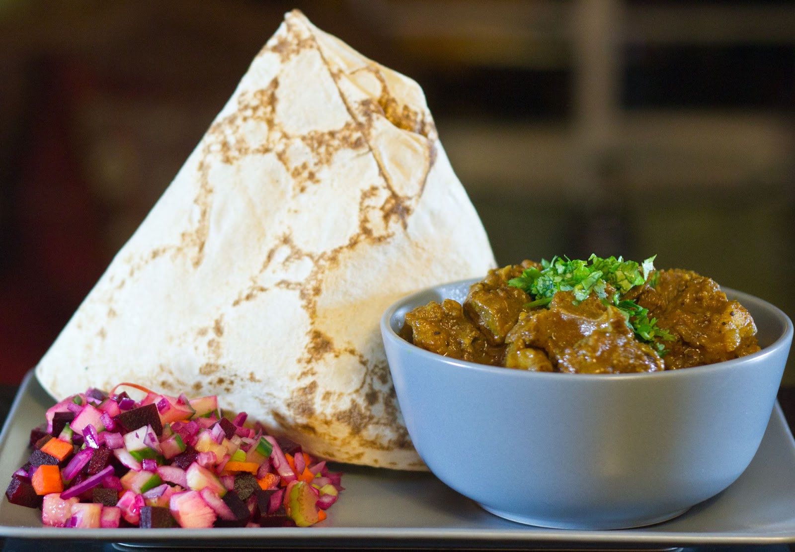 fabulous fridays: Lamb Curry(lamb korma) with Roomali Roti