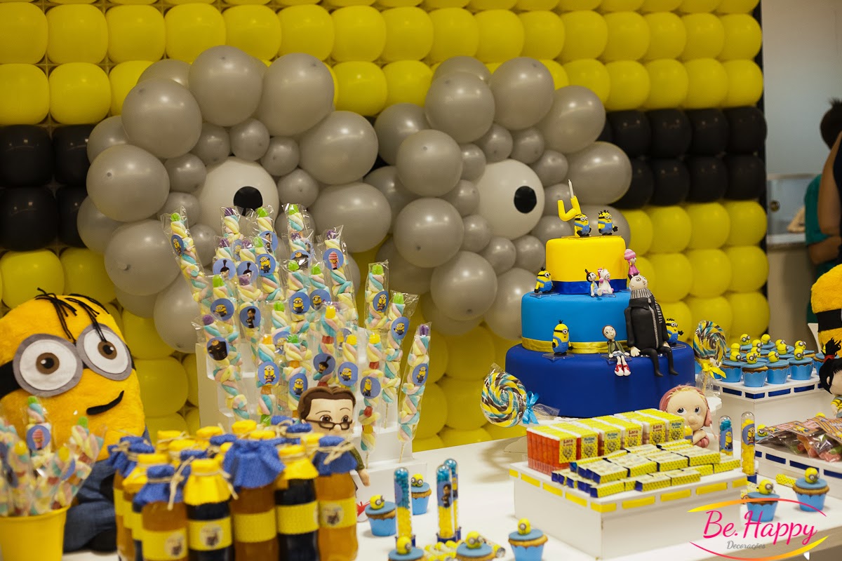 Be.Happy Decorações: Minions para Lara e Felipe