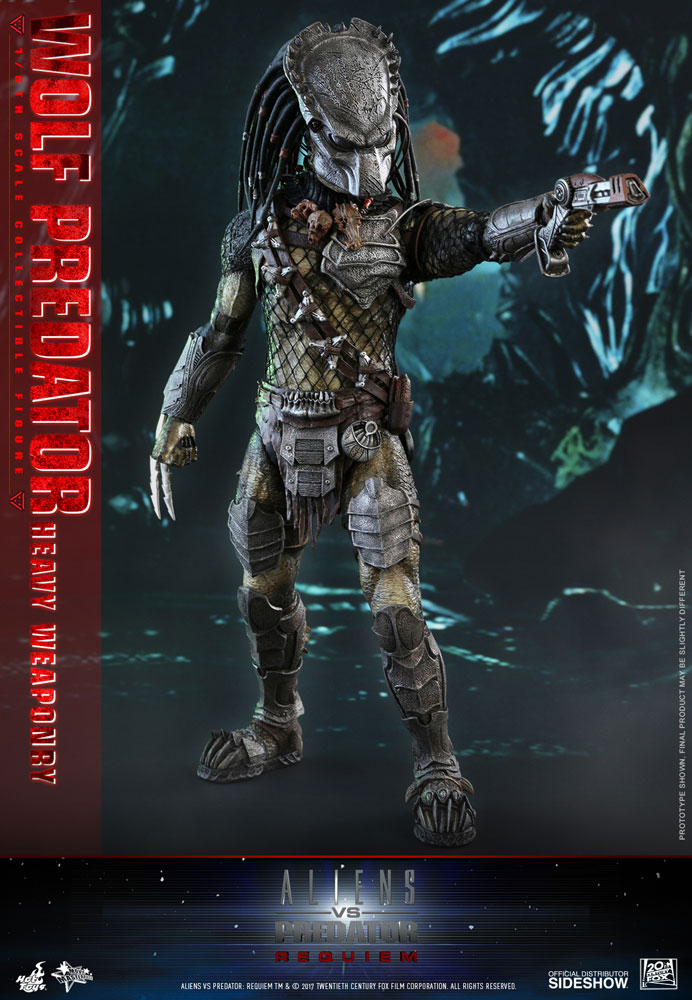 Toy Review :Hot Toys Wolf Predator (Heavy Weaponry) Alien Vs Predator ...