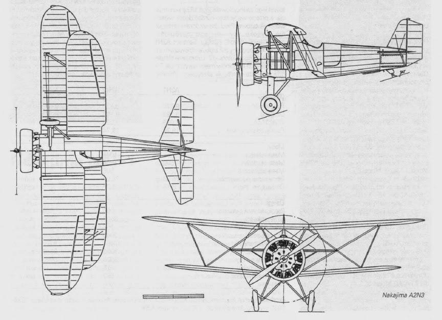 Japanese Aircraft of WWII: Carrier Fighters - Nakajima A2N1 Navy Type ...