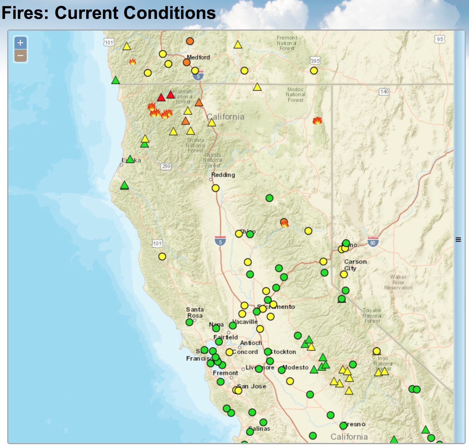 California Smoke Information: Aug 4th, 2017 - Widespread Smoke and Haze ...