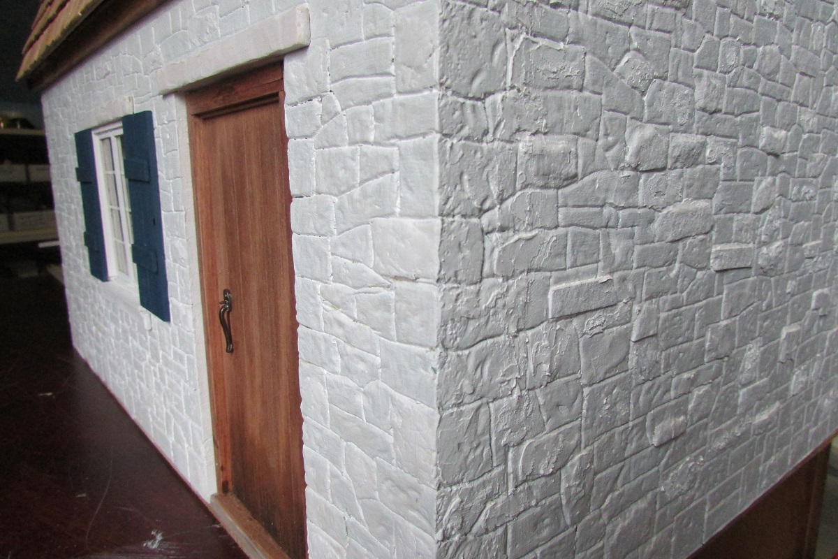 Grazhina's Miniatures : Making a 1:12 scale stone wall using builders foam
