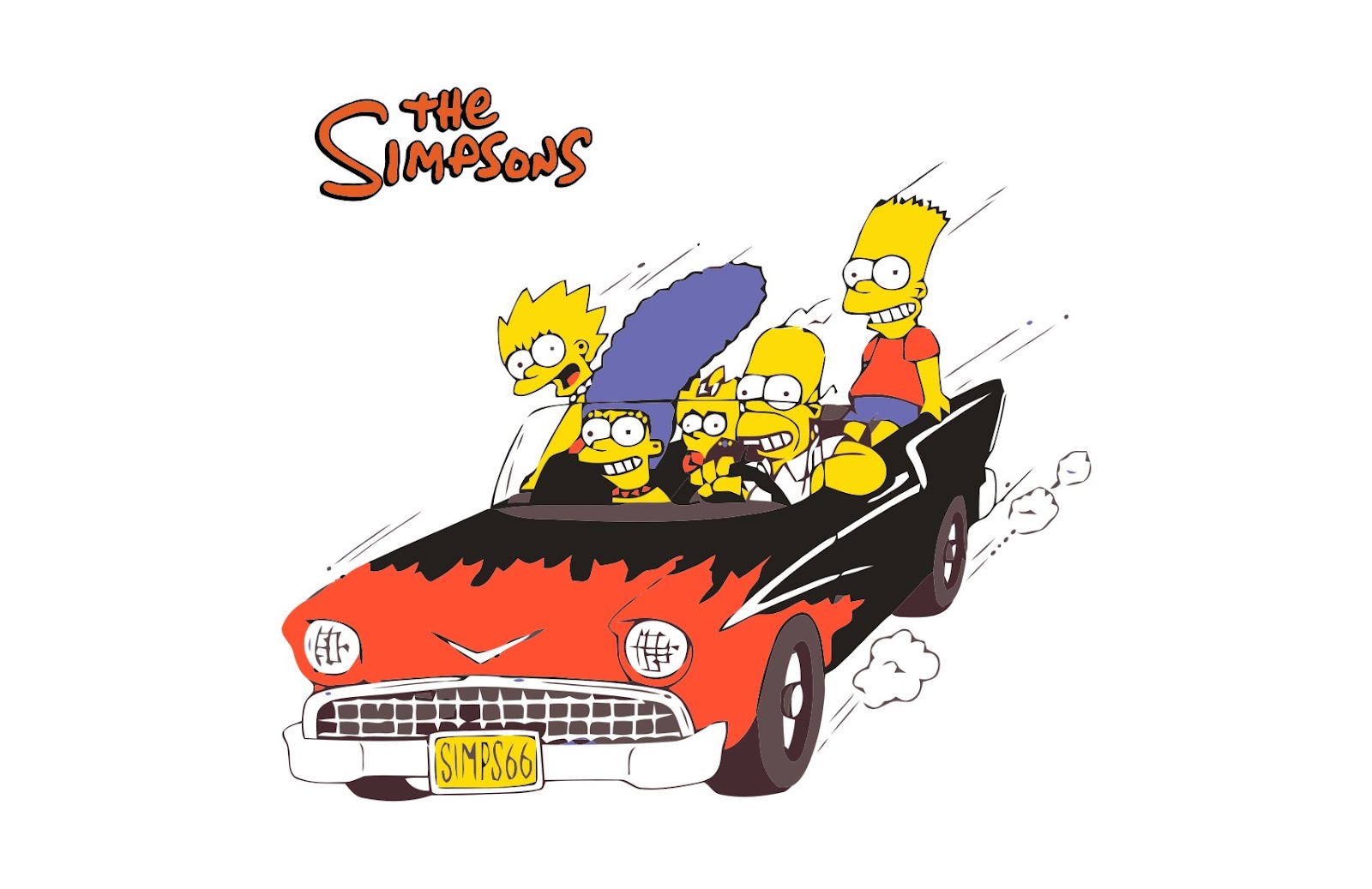The Simpsons Race Game Cover | Vector Game