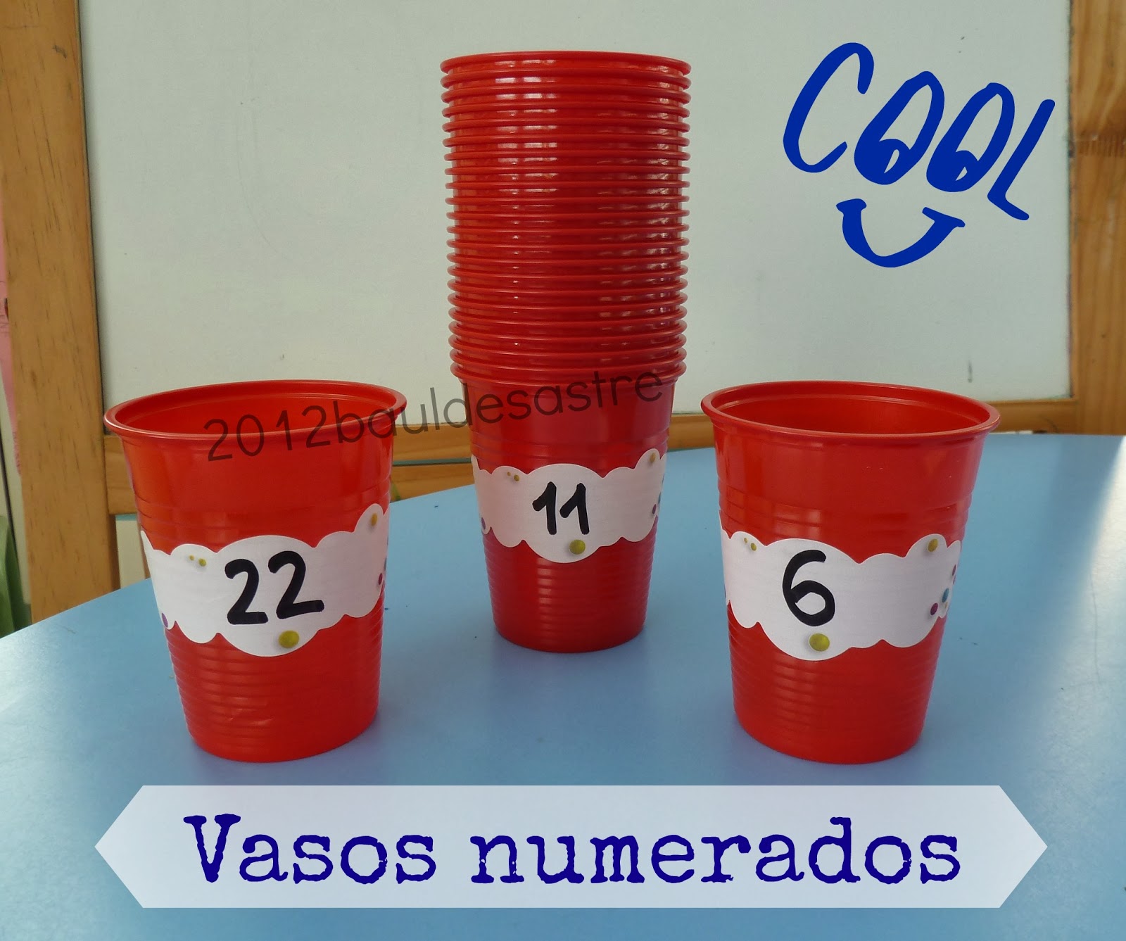 Teje en PEQUES: Vasos numerados
