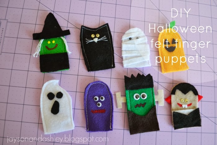 Him & Her: DIY Halloween finger puppets