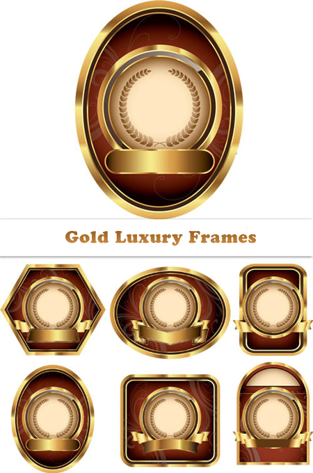 Quality Graphic Resources: Golden Luxury Frames