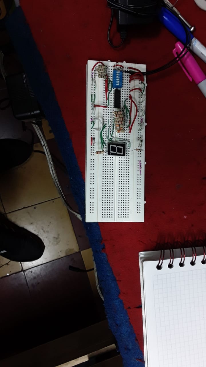 Electrónica digital: Protoboard terminado y su explicación