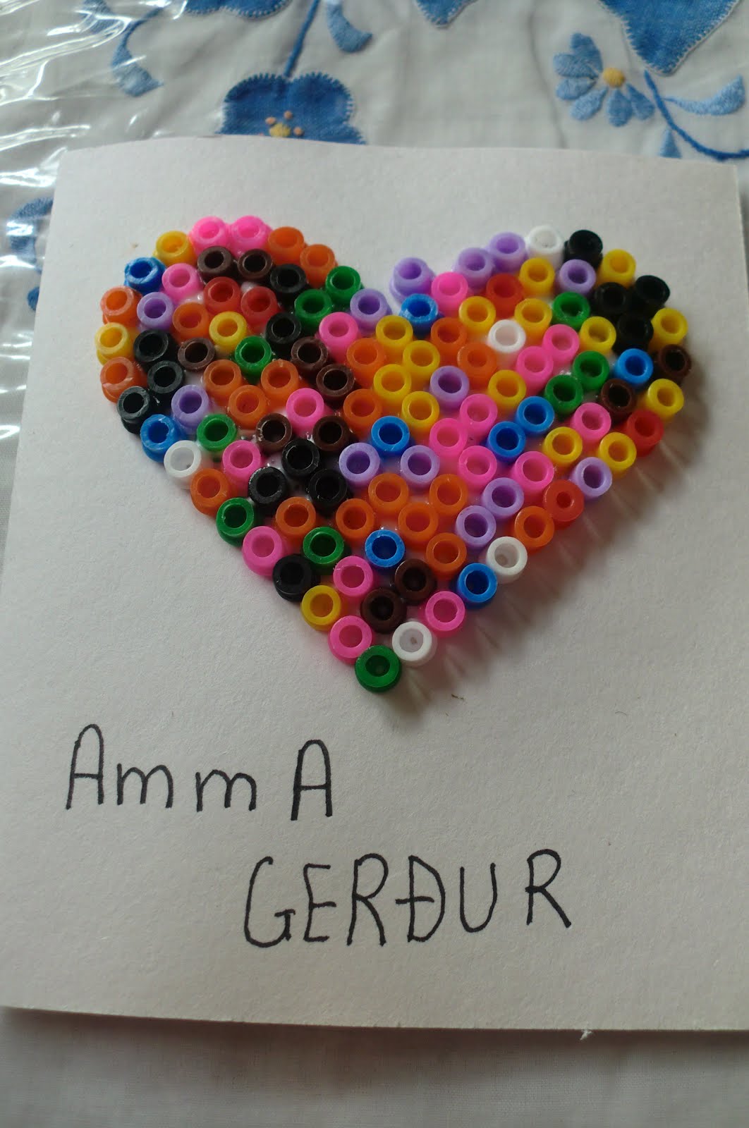 Kristín Hrund : Hama pearls and plötulopi