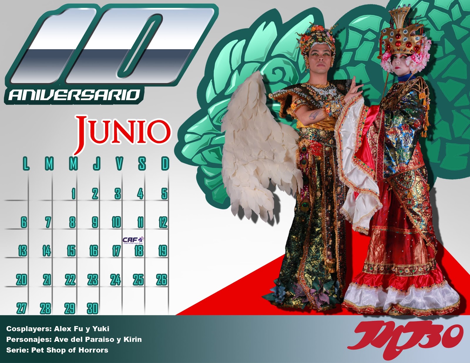 Calendario Junio 2016