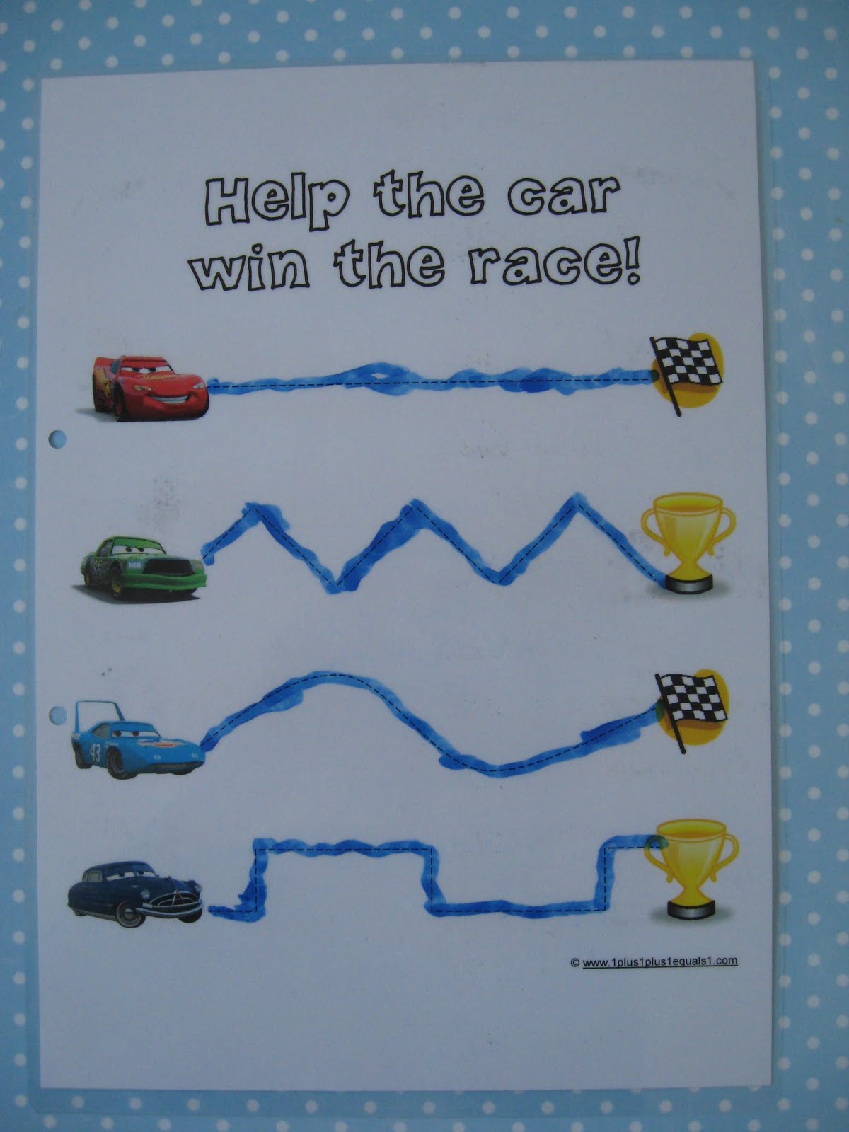 ...Joyful Mama's Place...: Play and Learn with Mama: Disney's Cars ...