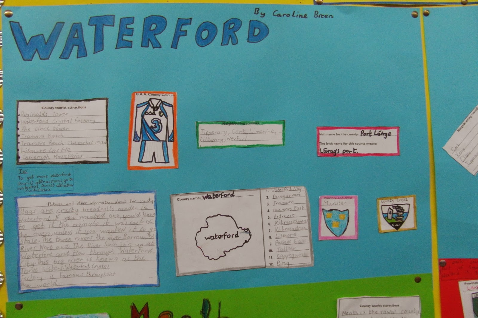 Miss O'Malley's Class: Counties of Ireland Projects