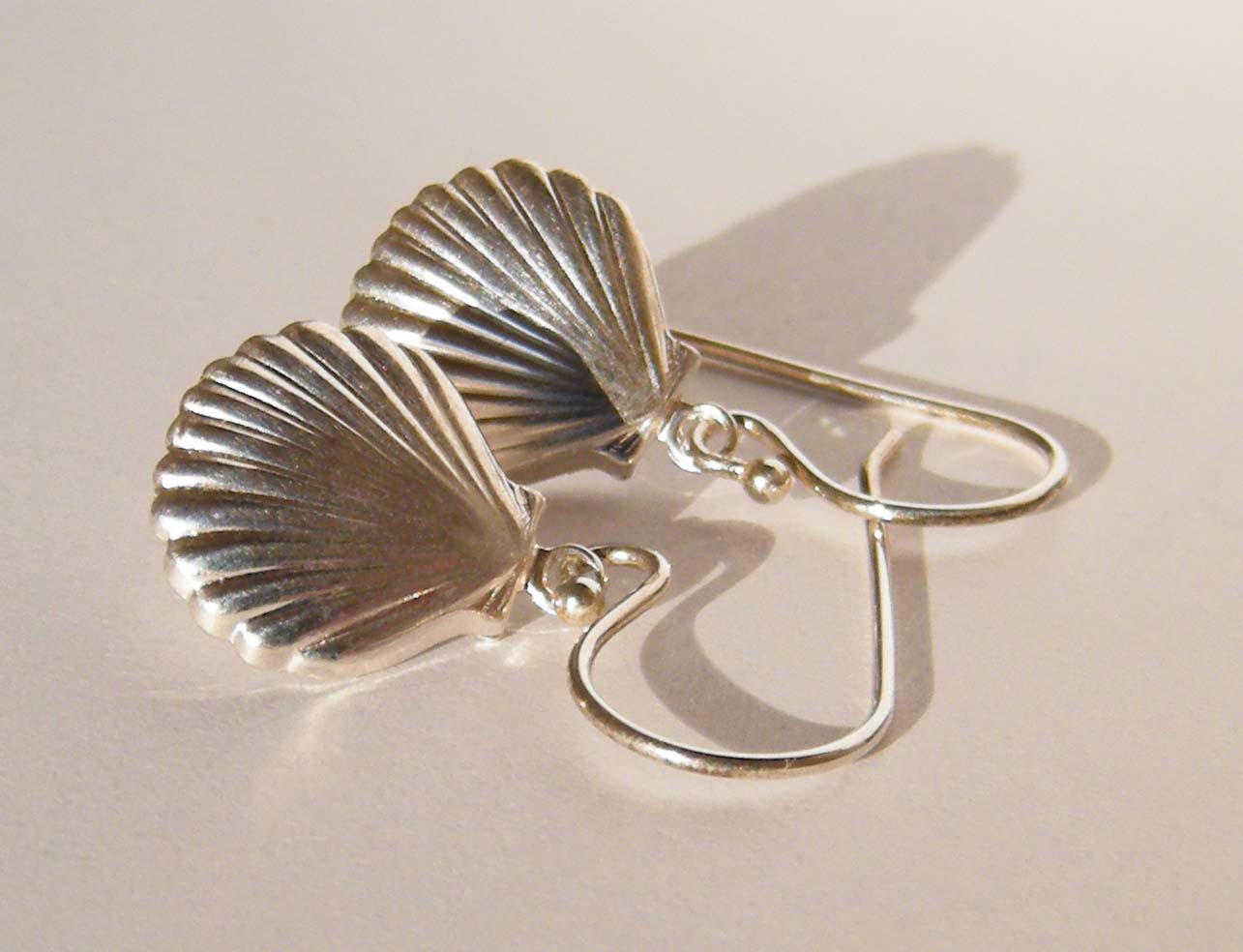 Anne Wilson Jewellery: Silver Shell Earrings