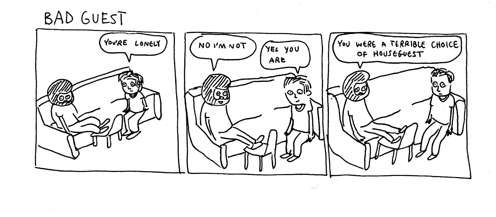 HILARIOUS CONSEQUENCES: BAD HOUSEGUEST