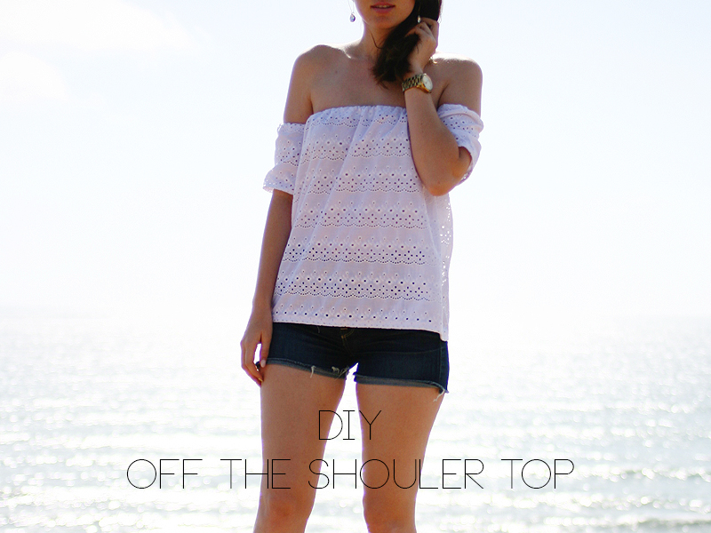 diy off the shoulder top | these days