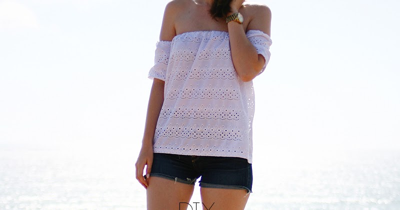 diy off the shoulder top | these days