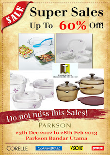PARKSON Pyrex Corelle Super Sale END 28 FEB 2013 - Trailsshoppers ...