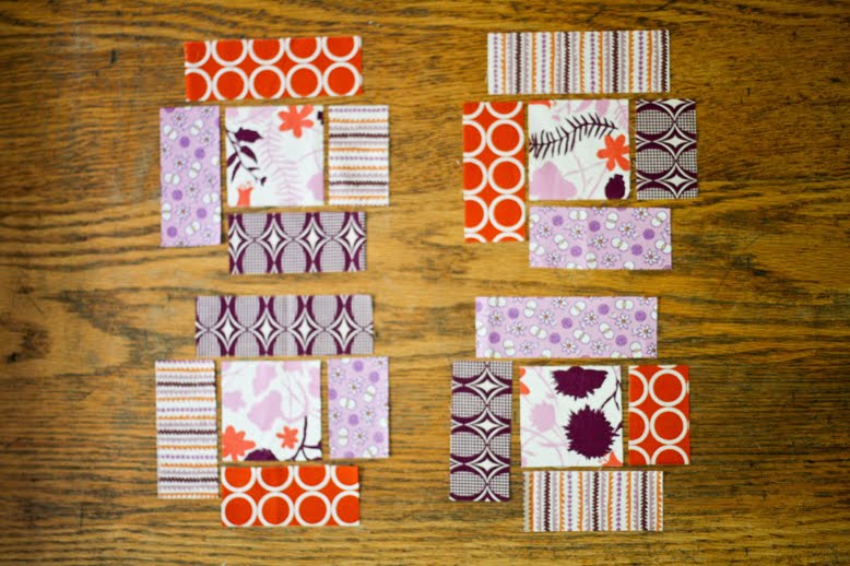 In Color Order: Quilted Logcabin Coaster Tutorial