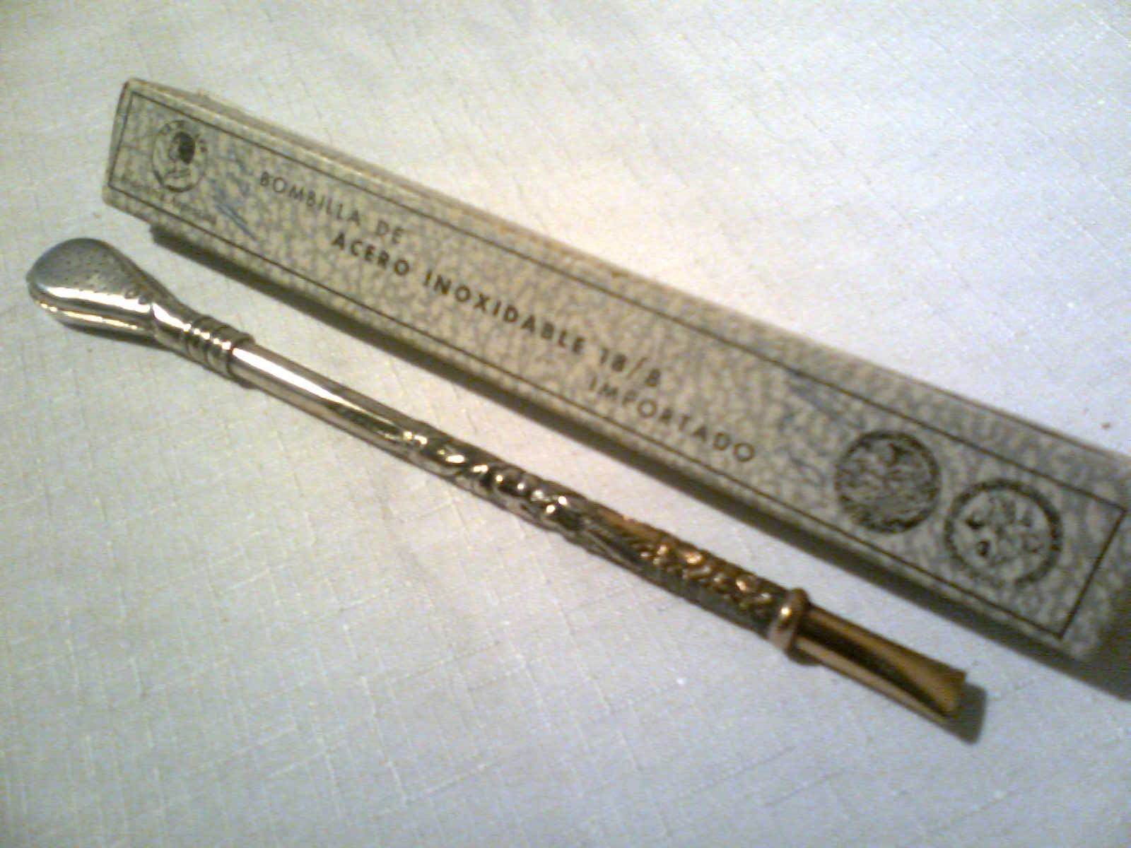 cosas con historias: Bombillas de oro y plata LA MULATA