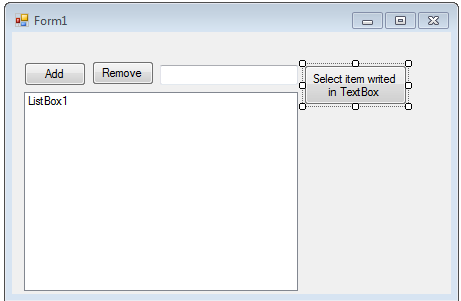 Select Item in ListBox writes in TextBox | Visual Basic 2010