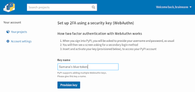 Python Insider: PyPI Now Supports Two-Factor Login via WebAuthn