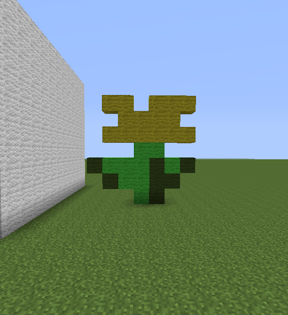 Minecraft Pixel Art Helper: Minecraft Yellow Flower