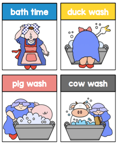 Mrs. Wishy-Washy Sequencing Craft and More ~ Preschool Printables