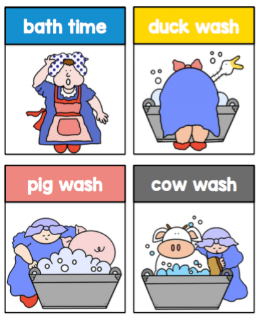 Mrs. Wishy-Washy Sequencing Craft and More ~ Preschool Printables