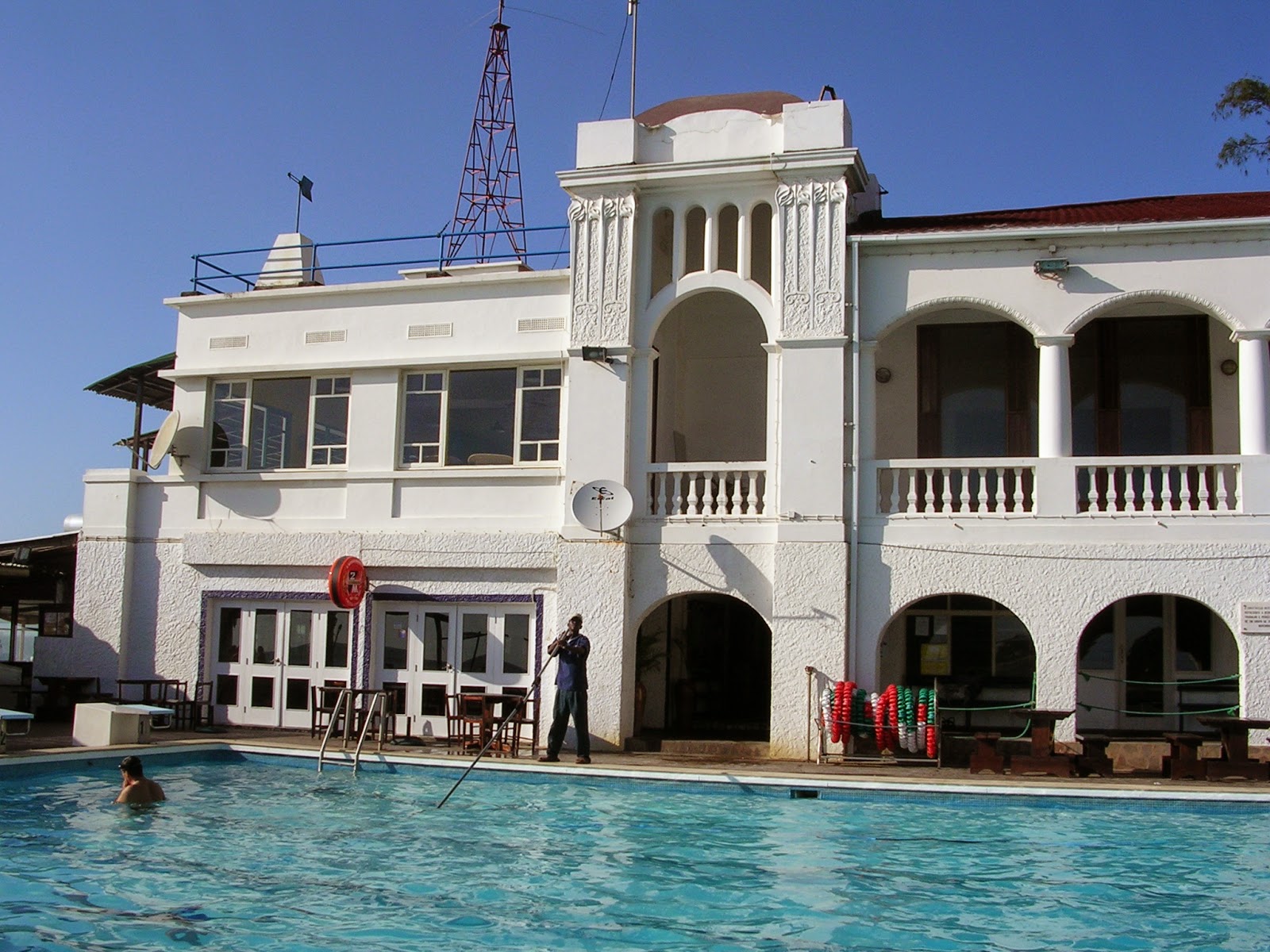 Clube Naval (Grémio Náutico) de 1919 na Av. Marginal de Maputo