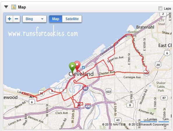 Runs for Cookies: Cleveland Marathon race report