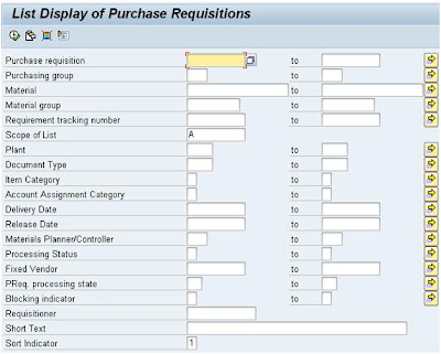 i Learn SAP: PR listing without PO created