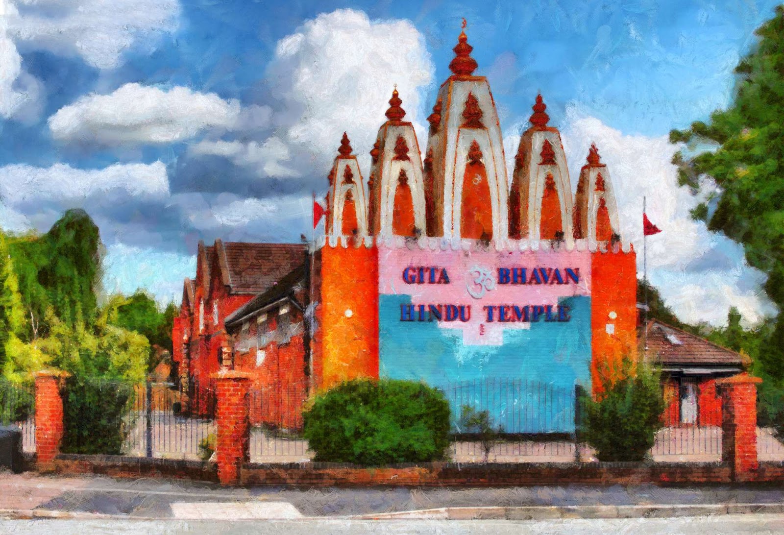 Andrew Simpson: Down at the Gita Bhavan Hindu Temple on Wilbraham Road