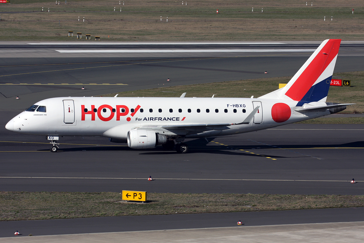 WORLD AIRCRAFT IMAGES by Terry Wade: F-HBXG E170 HOP EDDL (Dusseldorf ...