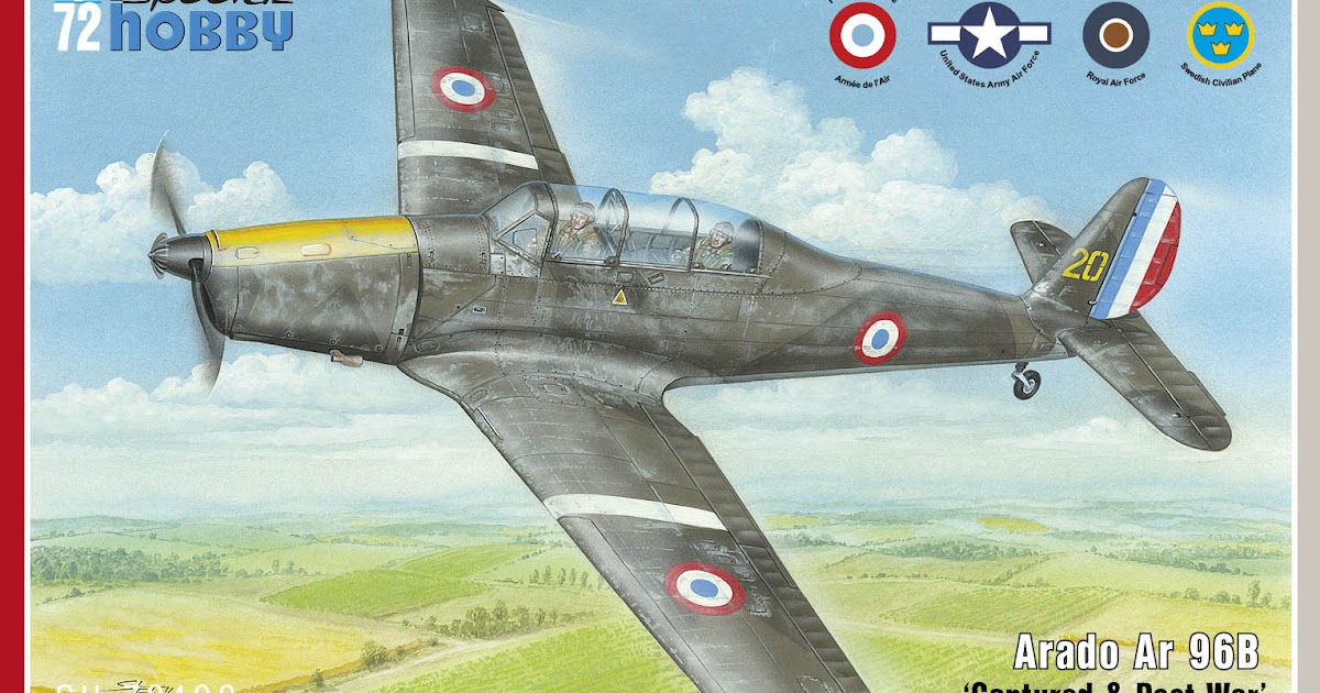 Arado Ar 96B Captured & Post War - marking option profiles