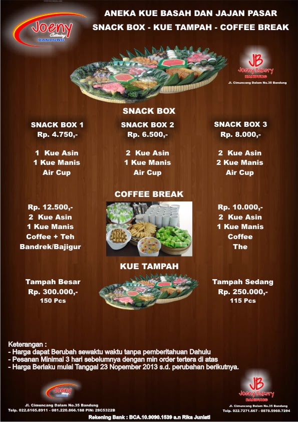 Harga Snack Box