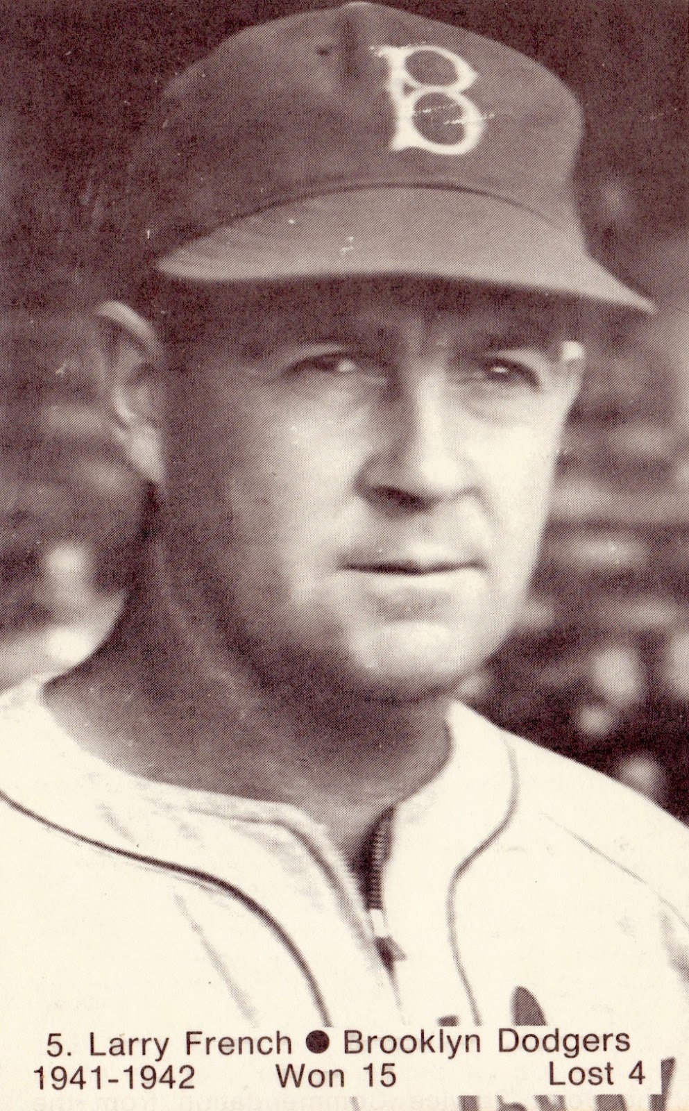 Number 5 Type Collection: 1975 TCMA Larry French Baseball #5, Brooklyn ...