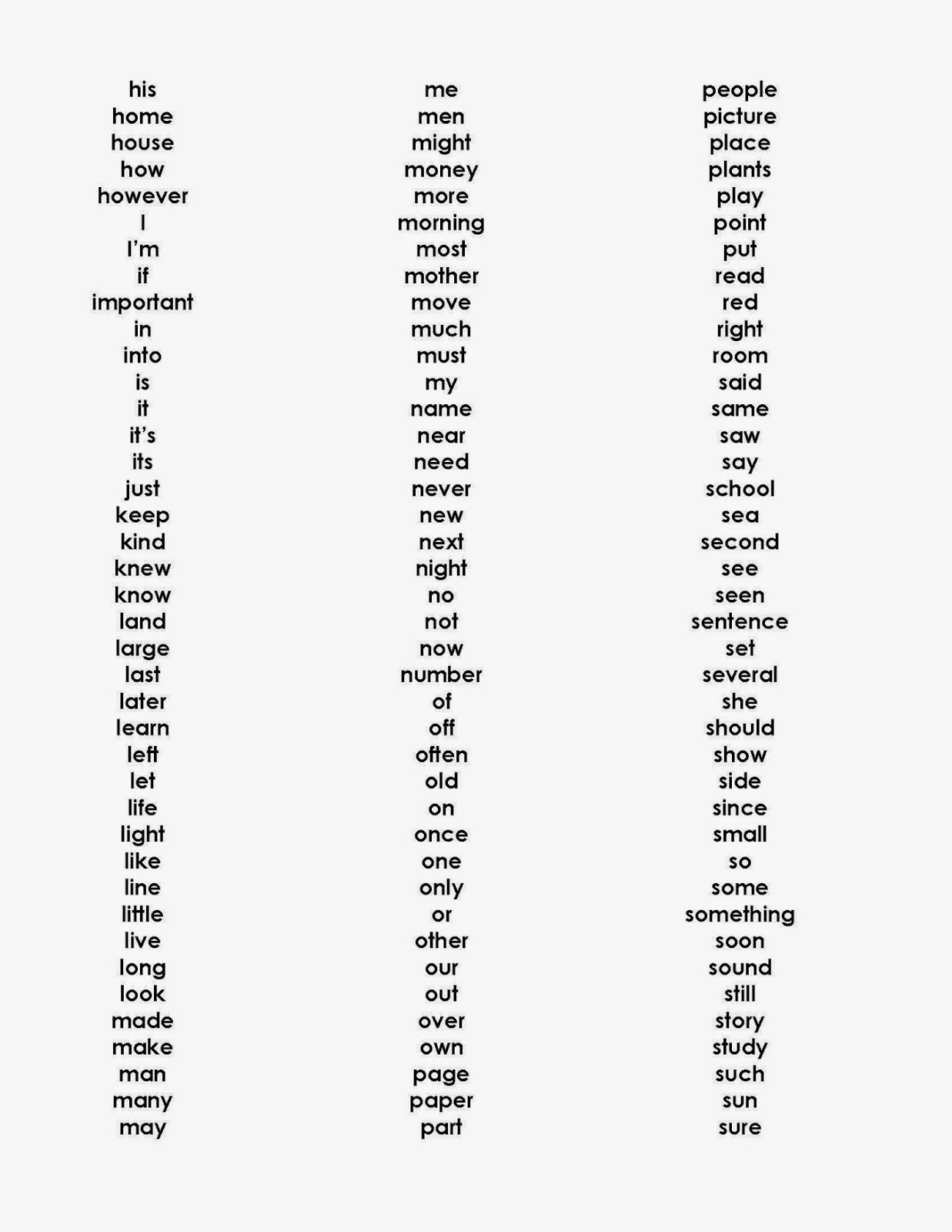 Growing Smart Readers: 300 High Frequency Words Grades K-3