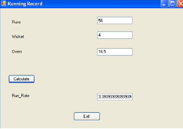 How to make simple cricket application in C# - Mesh Software
