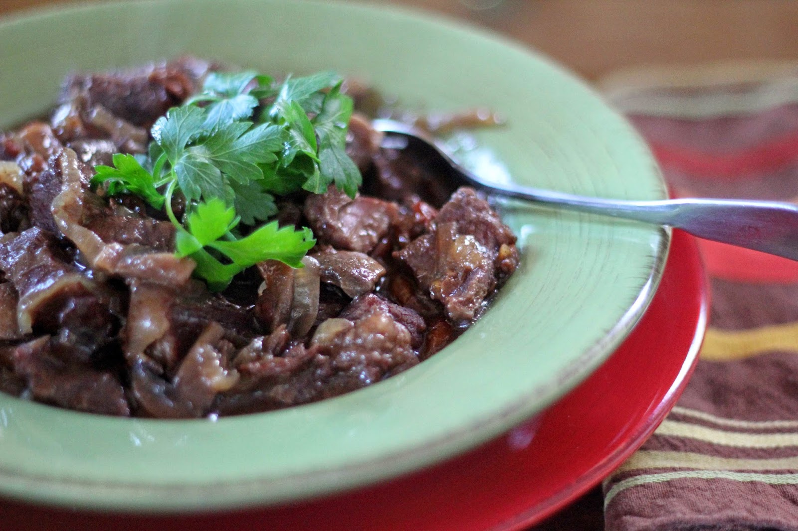 Blue Kale Road: Mushroom and Cherry Beef Stew