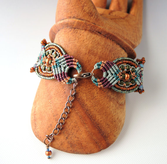 Knot Just Macrame by Sherri Stokey: Micro Macrame Bracelets with Raku ...