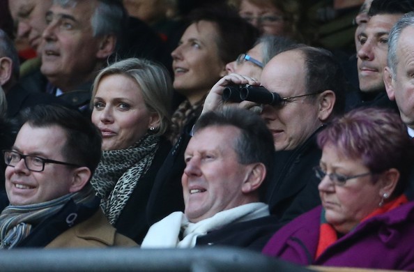 PRİNCE ALBERT AND PRİNCESS CHARLENE ATTEND A RUGBY MATCH