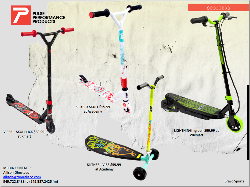 TO You: PULSE PERFORMANCE PRODUCTS ANNOUNCES NEW SCOOTERS