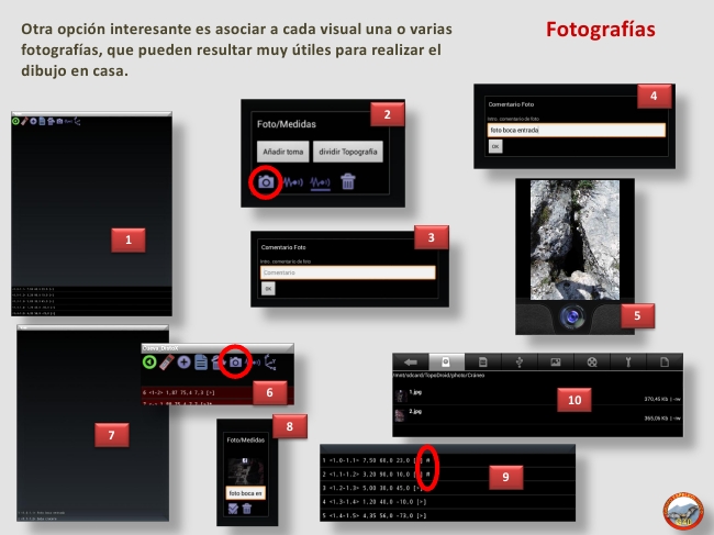 espeleobloc: Topografía espeleológica con TopoDroid