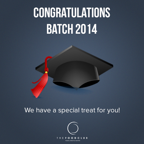 Manila Shopper: The Food Club Graduation Promo 2014