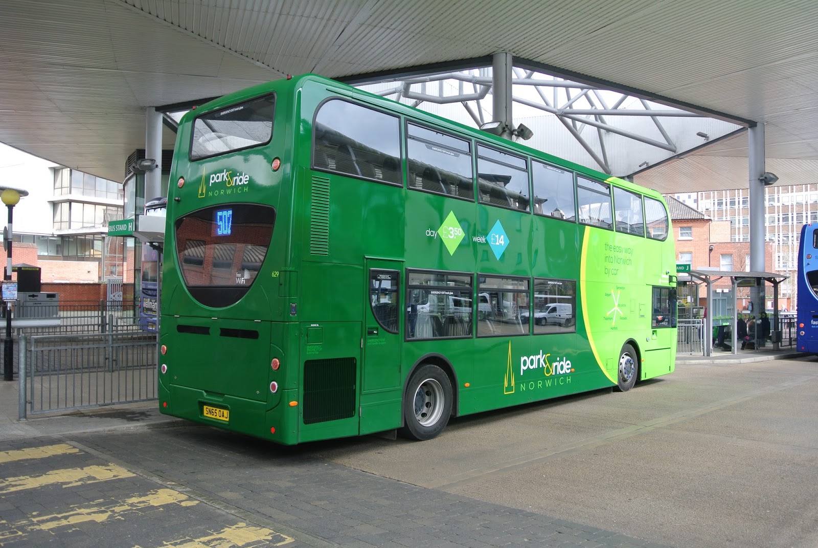 Ryan's Bus Blog: Norwich Park and Ride service